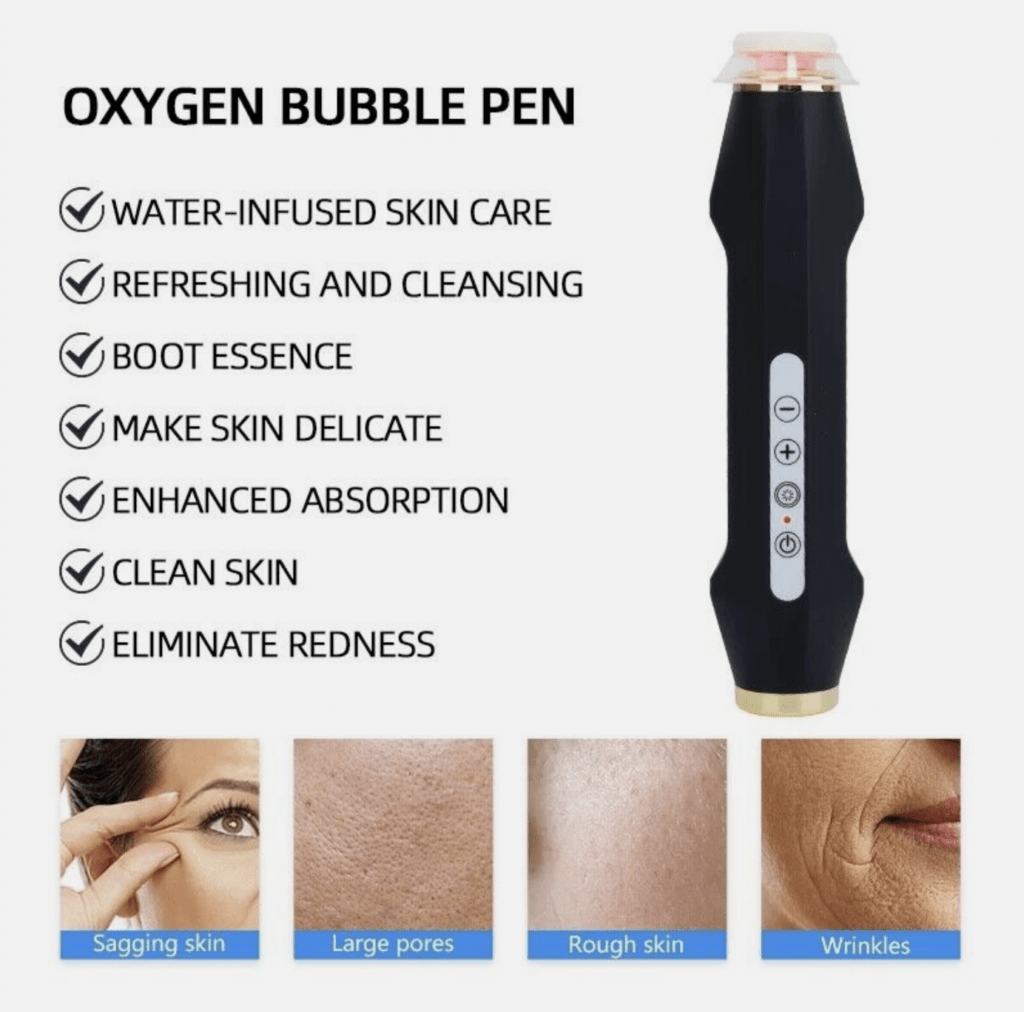 Portable Oxygen Bubble Device with 3 x FREE Cleansing Brush Attachments ...